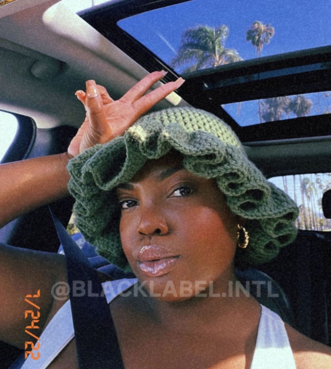 Crochet Ruffle Bucket Hat - Etsy