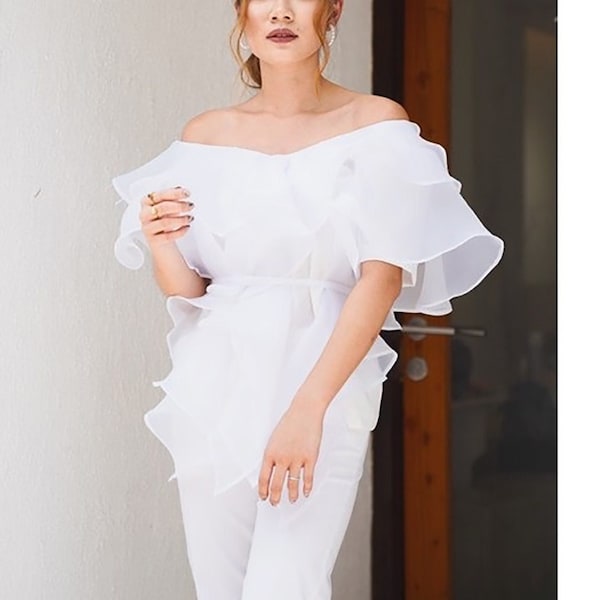 Ruffle Formal Shirt - Etsy