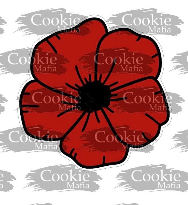 Poppy, Flower, 6cm Cookie Cutter or Embosser Set - Etsy