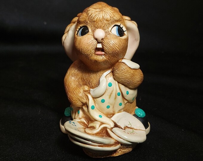 Vintage 1990's Pendelfin Rabbit - "butterfingers" - Bunny Dropping the ...