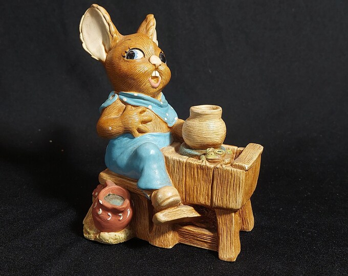 Vintage 1970's - 1980's Pendelfin Rabbit - Crocker / Potter Bunny ...