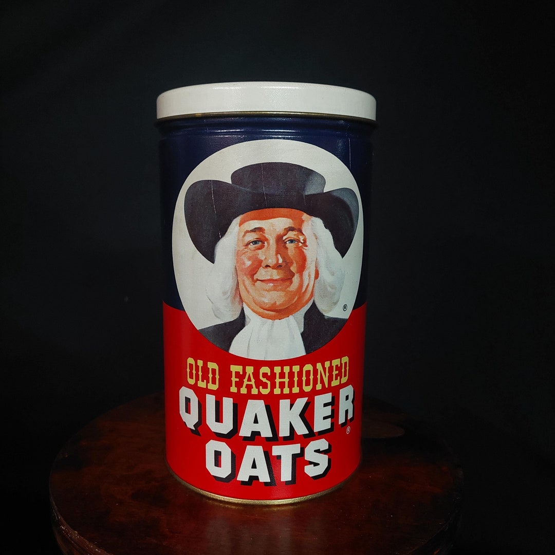 Vintage 1982 Old Fashioned Quaker Oats Tin - Limited Edition - Etsy