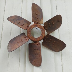 Vintage Rusty 6-paddle Tractor Fan Blade - Marked 9B249 - Etsy