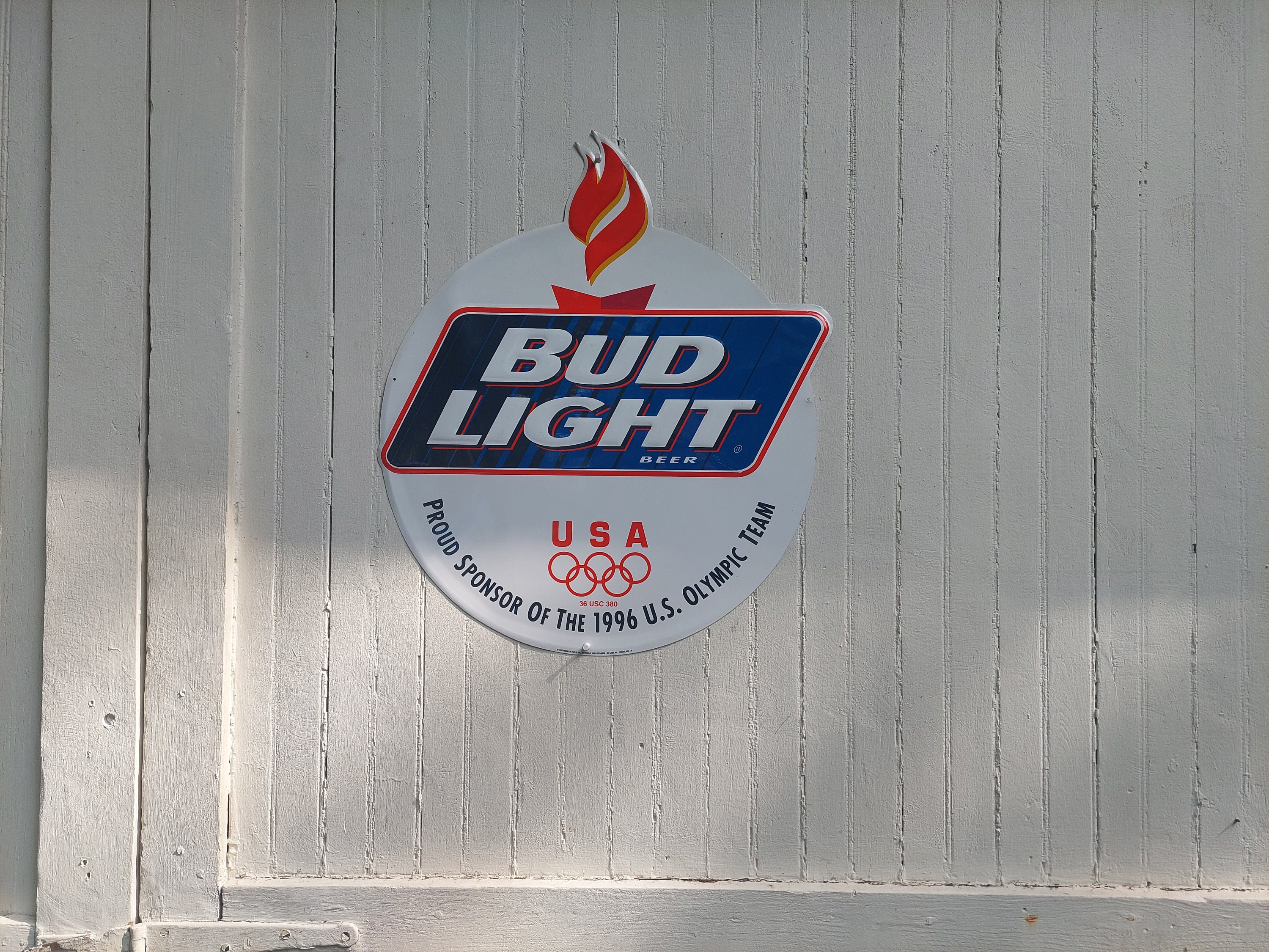 Vintage 1995 Bud Light USA Olympic Torch Sign for 1996 Games - Etsy