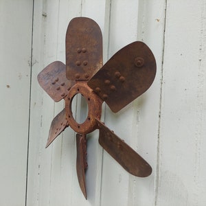 Vintage Rusty 6-paddle Tractor Fan Blade - Marked 9B249 - Etsy