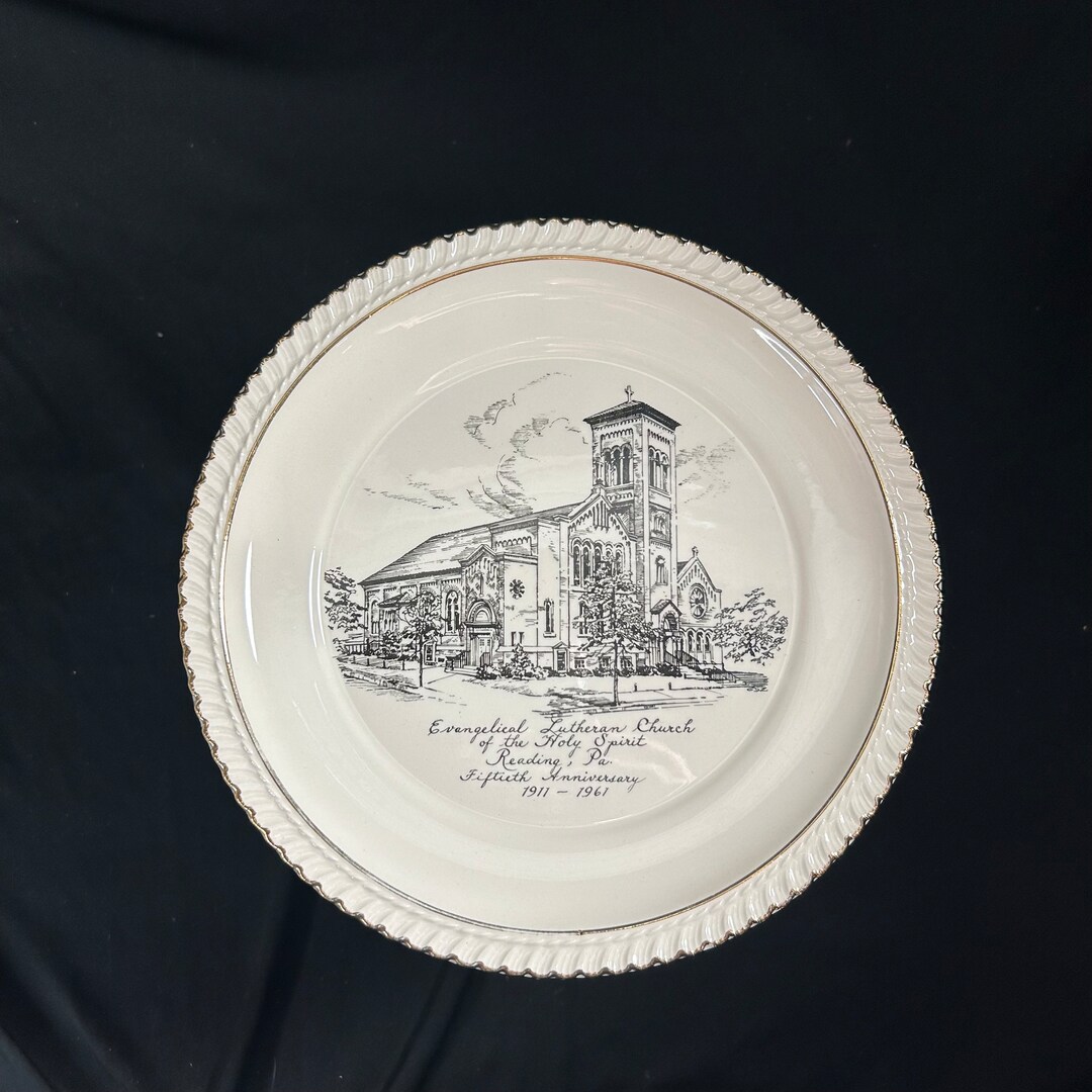 Vintage Mid-century Church Collector Plate by Milmoor Fairview Village ...
