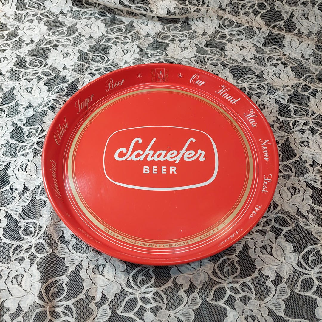 Vintage 1950's-60's Schaefer Beer Tray by CANCO - Our Hand Has Never ...