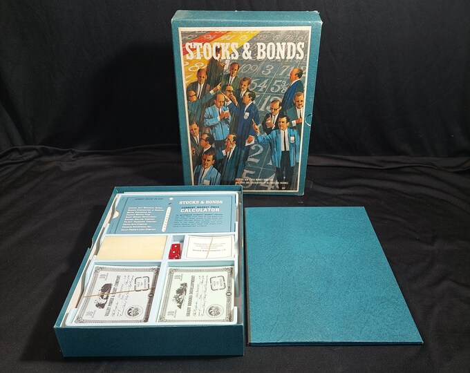 Vintage 1964 Board Game - Stocks & Bonds by Minnesota Mining and ...