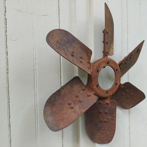 Vintage Rusty 6-paddle Tractor Fan Blade - Marked 9B249 - Etsy
