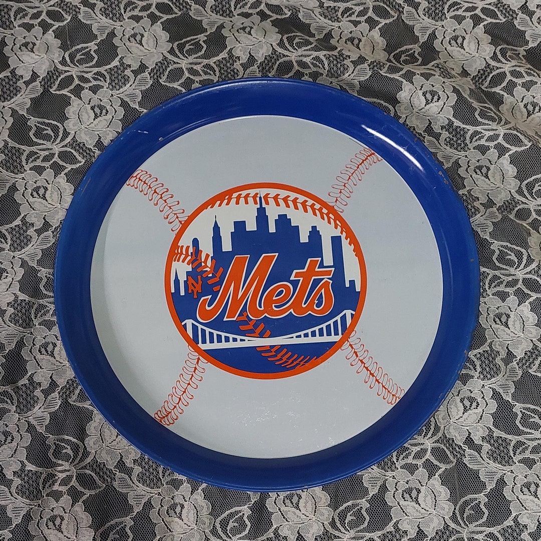 Vintage 1970's 1980's New York Mets Baseball Team Metal Serving Tray - Etsy
