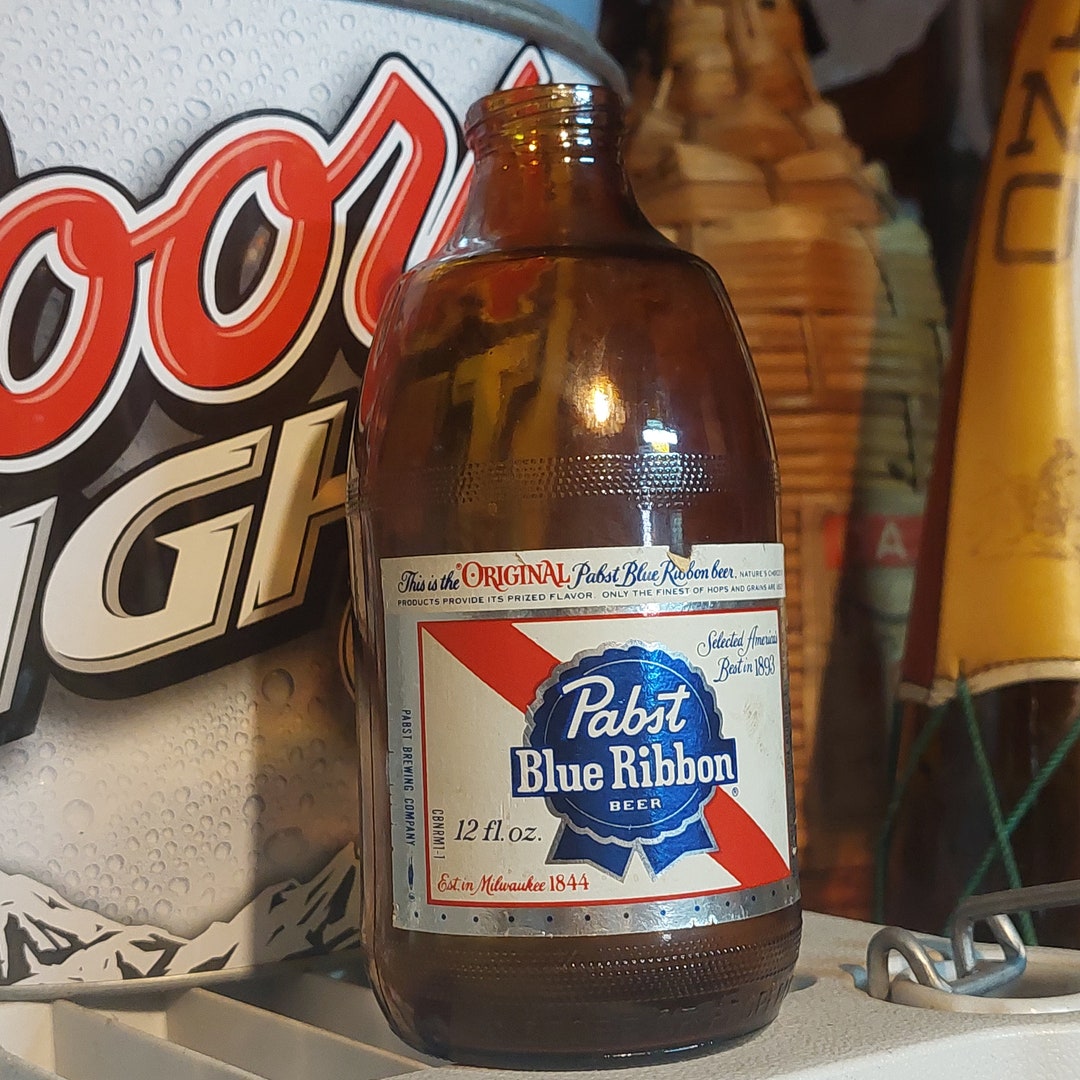 Vintage 1974 Pabst Blue Ribbon Beer Bottle - 12 Oz. - Pabst Brewing ...