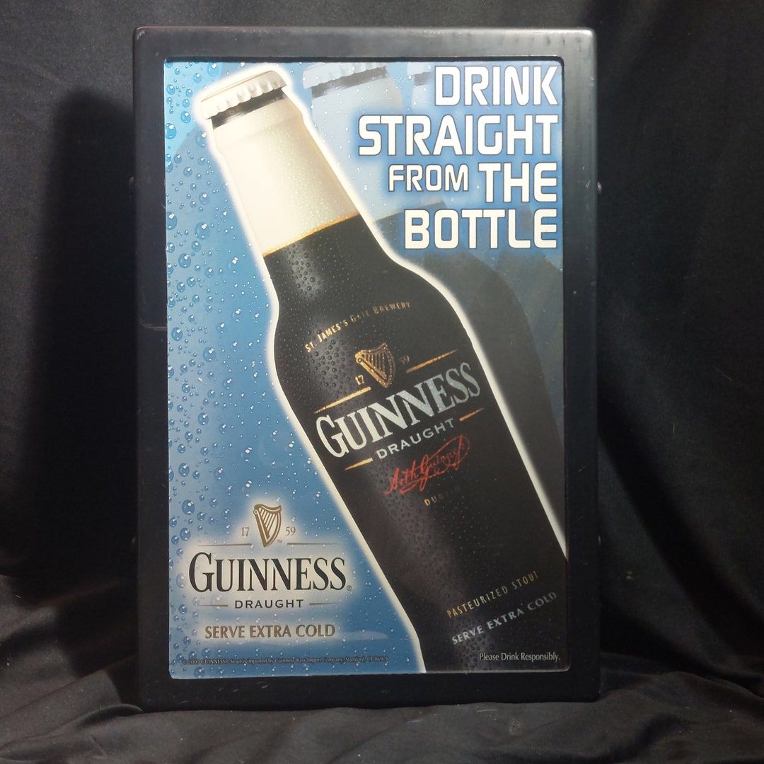 Vintage 2000 Guinness Draught Lighted Pub Sign - Drink Straight From ...