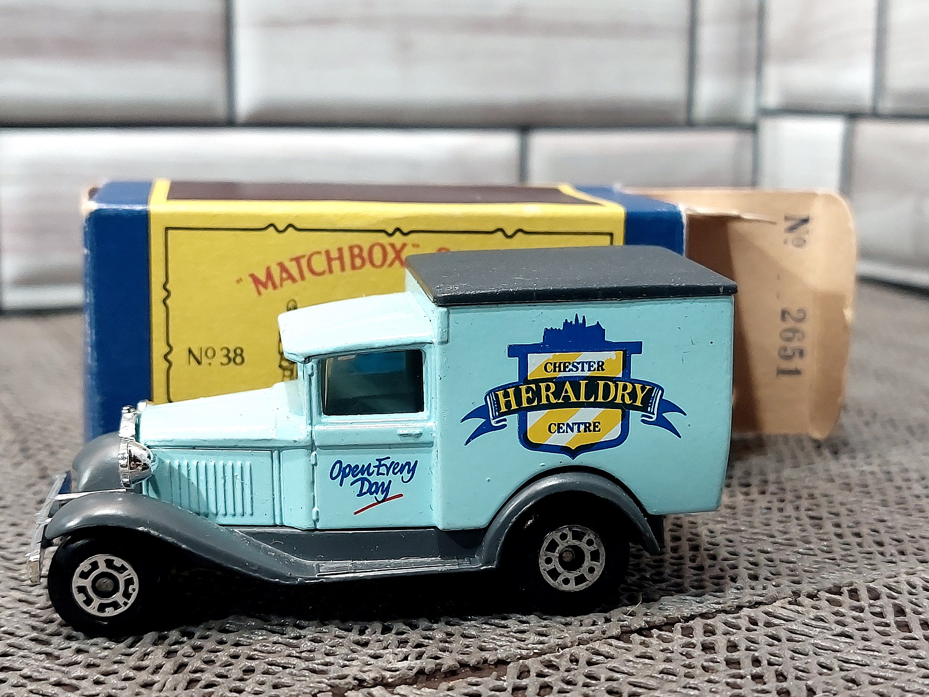 Vintage 1979 Matchbox Car Model A Ford in Box MB38 Chester Heraldry ...