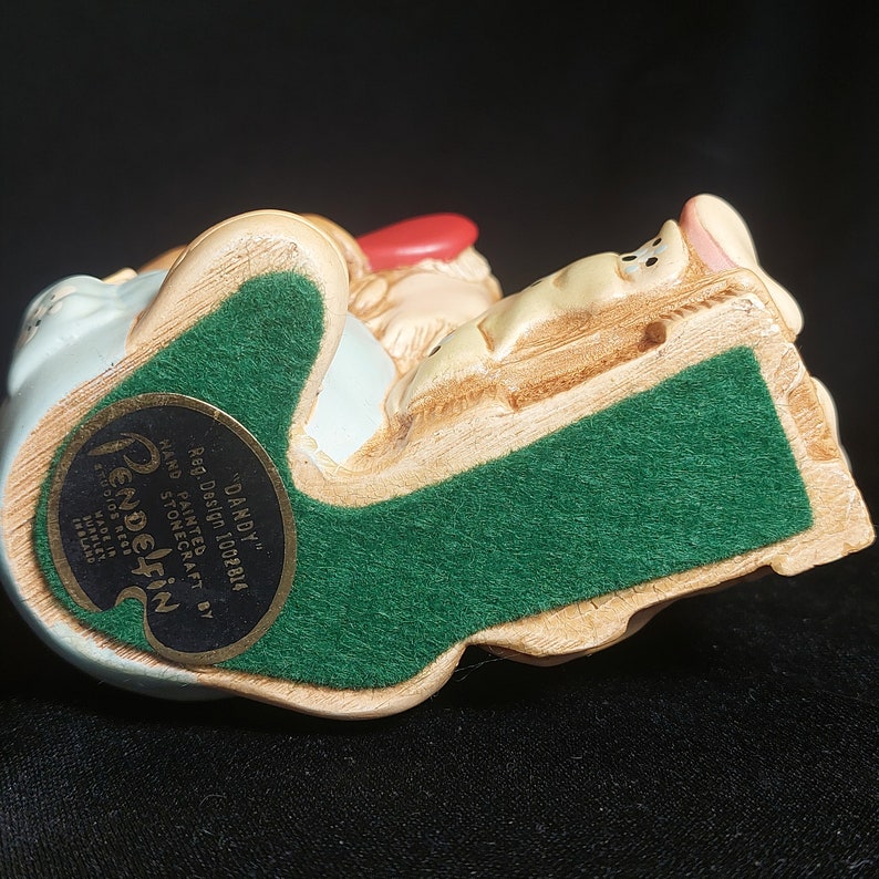 Vintage 1982 Pendelfin Rabbit Dandy Bunny Getting Haircut Reg. Design ...