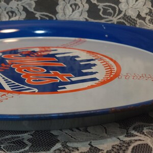 Vintage 1970's 1980's New York Mets Baseball Team Metal Serving Tray - Etsy