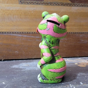 Vintage 1960's Holiday Fair Chalkware Tiger Bank Made in Japan - Etsy