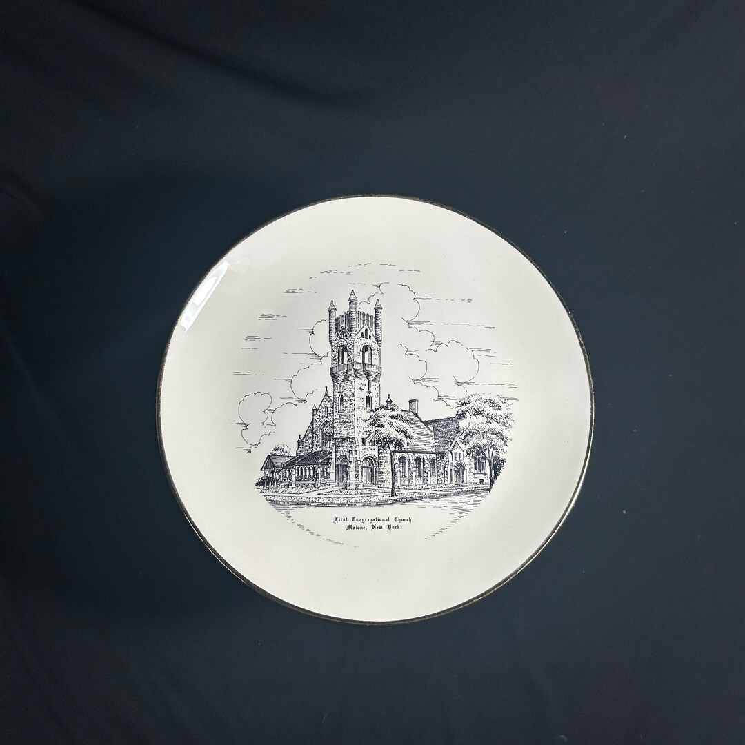 Vintage Mid-century Church Collector Plate by World Wide Art Studios ...