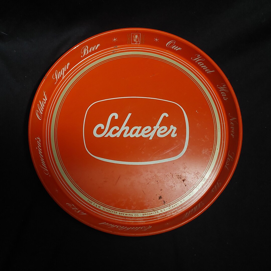 Vintage 1950's-60's Schaefer Beer Tray by CANCO Our Hand Has Never Lost ...