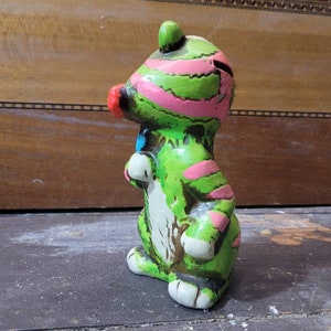 Vintage 1960's Holiday Fair Chalkware Tiger Bank Made in Japan - Etsy