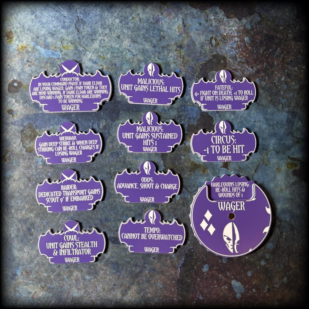 Shadowspace Raiders - Wager - 10th Edition 40k Token Set - Etsy