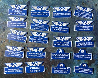 Dark Angelic Battle Brothers 10th Edition 40k Token Set - Etsy