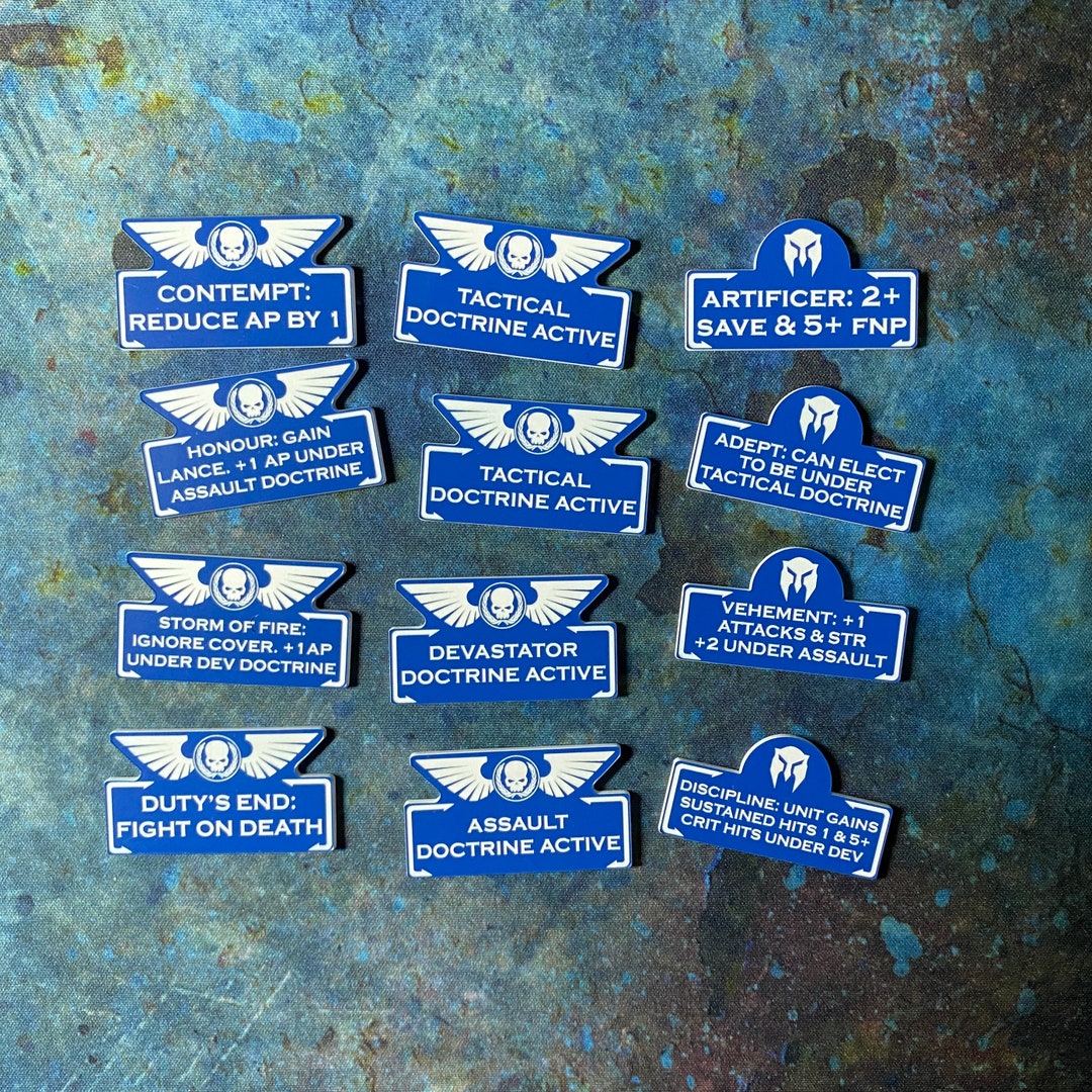 Wargaming Token Set – Sci Fi Tabletop Miniature Game Accessories ...