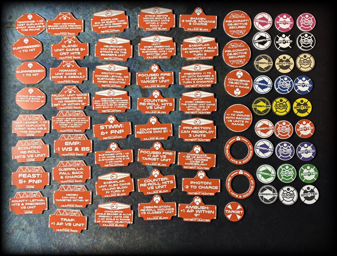 Greater Good Codex - 10th Edition 40k Token Set - Etsy