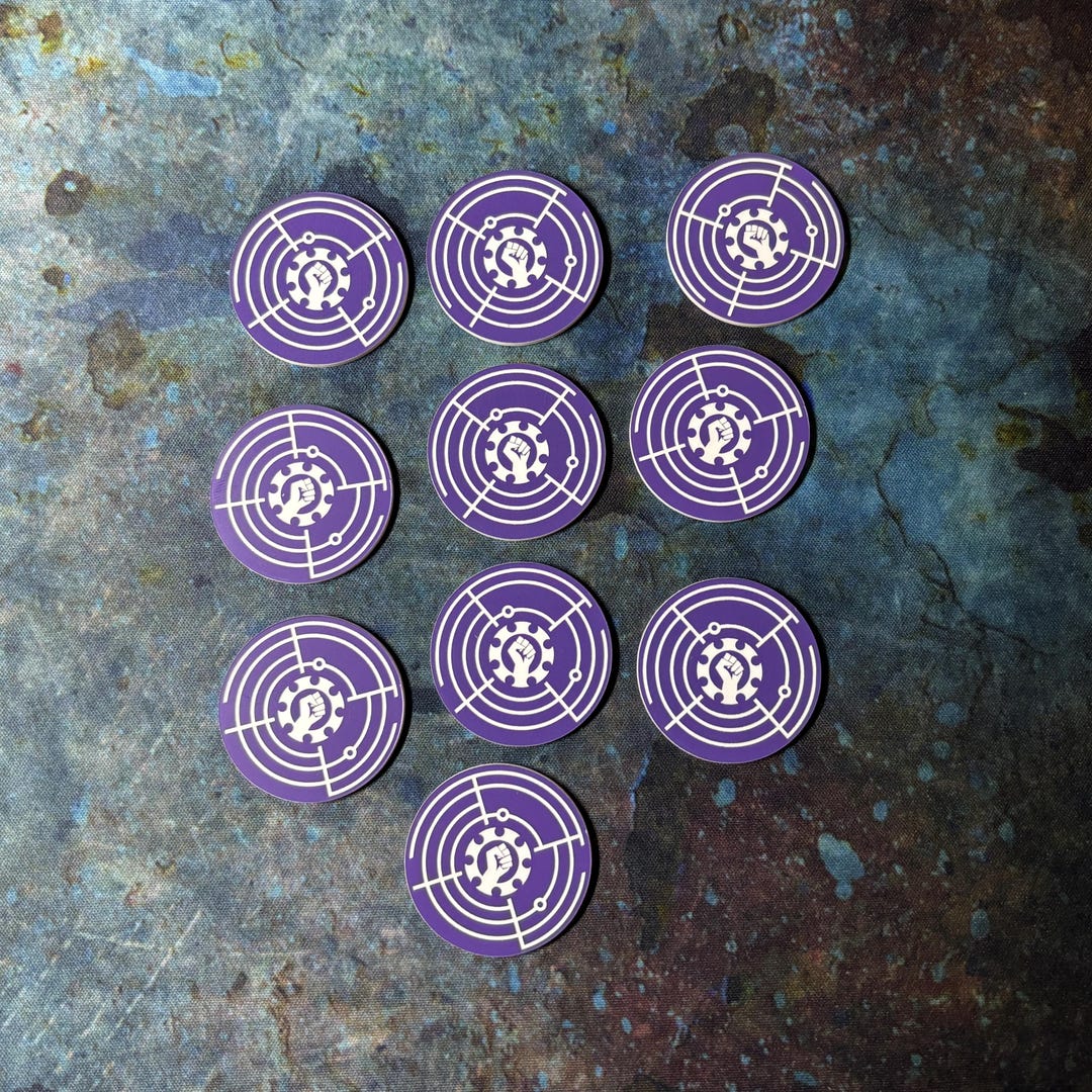Wargaming Token Set – Sci Fi Tabletop Miniature Game Accessories ...