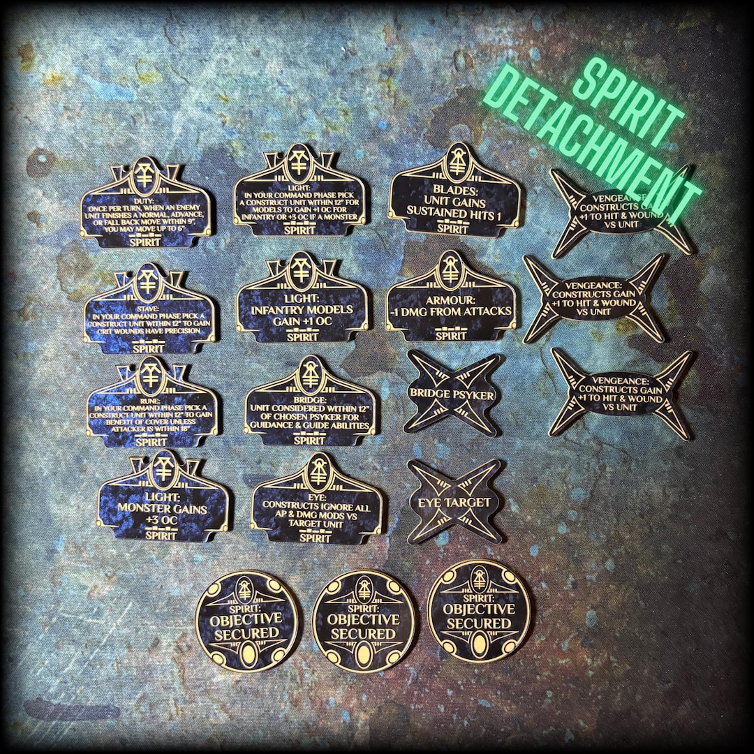 Wargaming Token Set – Sci Fi Tabletop Miniature Game Accessories ...