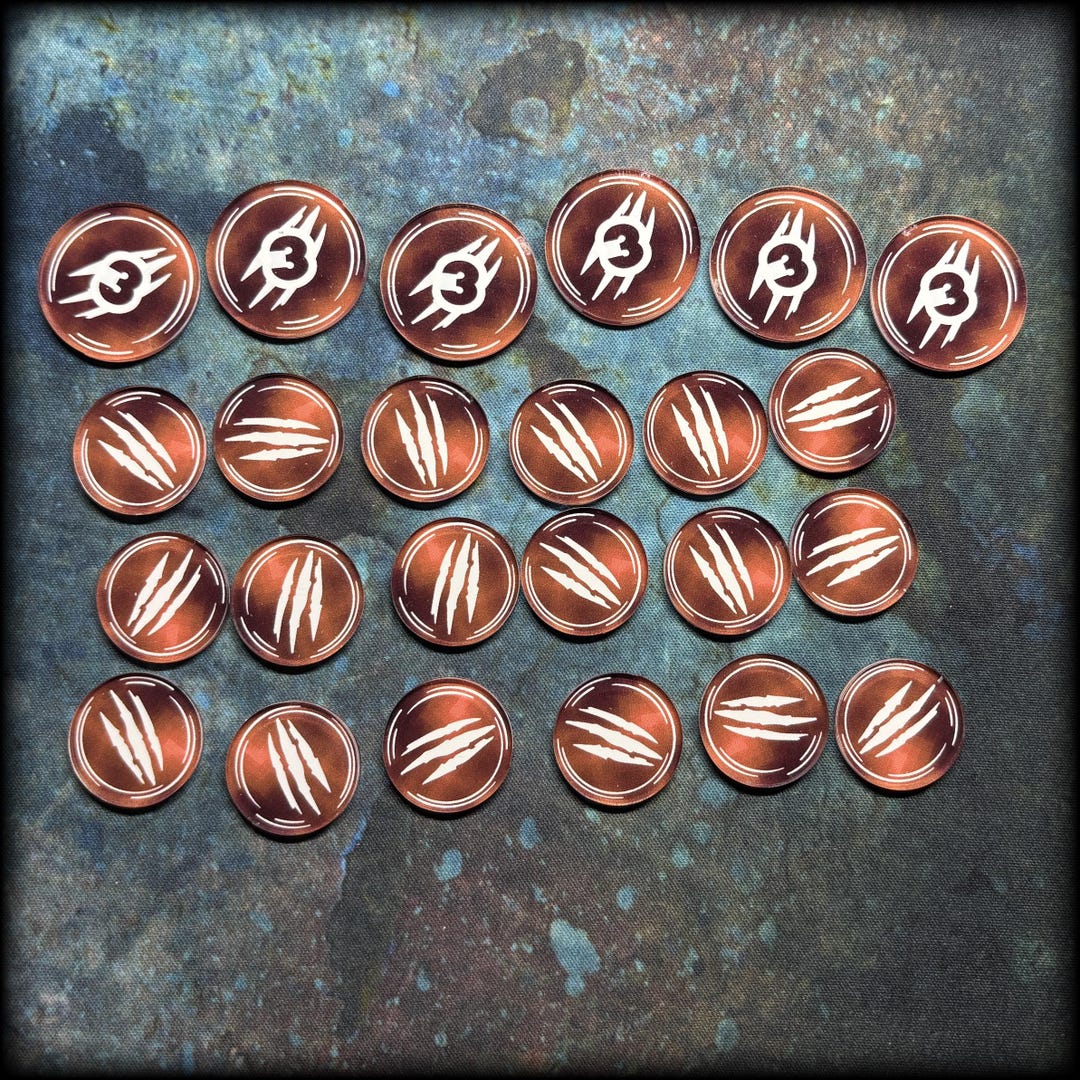 Wargaming Token Set – Tabletop Miniature Game Accessories - Superhero ...