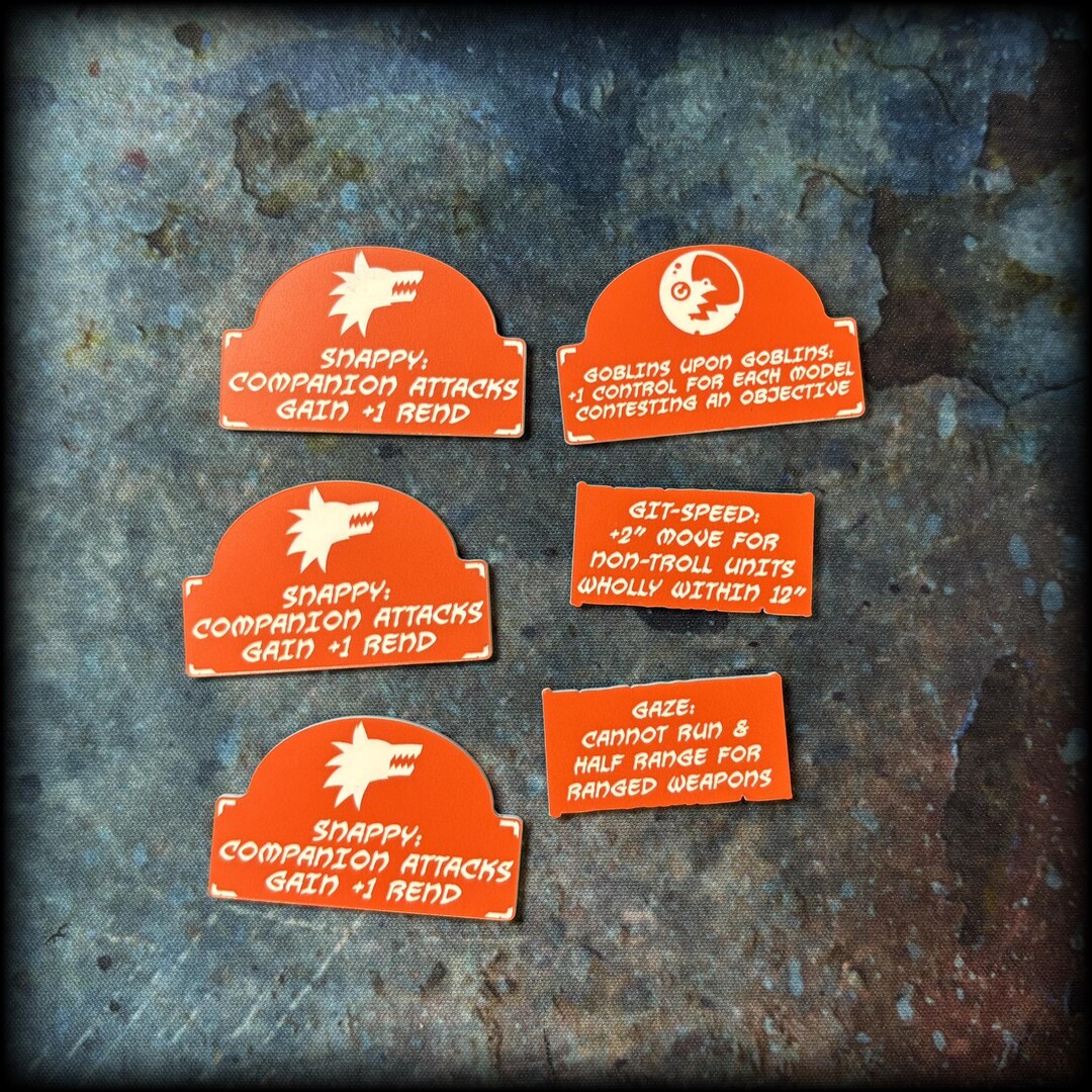 Wargaming Token Set – Fantasy Tabletop Miniature Game Accessories ...