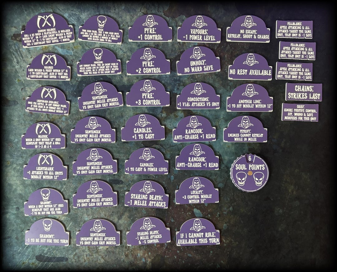 Ghostly Reapers AoS 4te Edition Token Set - Etsy Österreich
