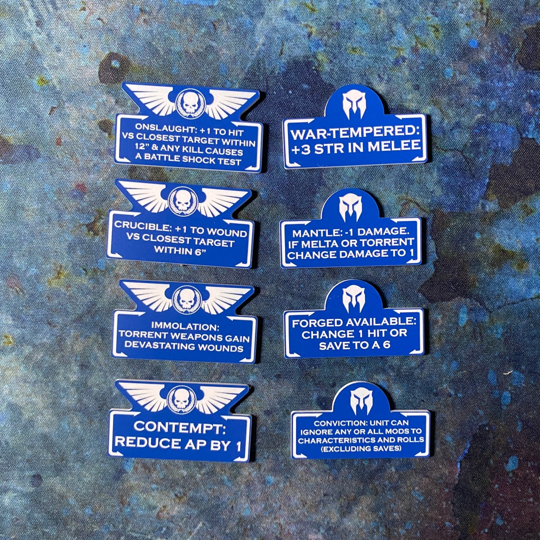 Wargaming Token Set – Sci Fi Tabletop Miniature Game Accessories ...