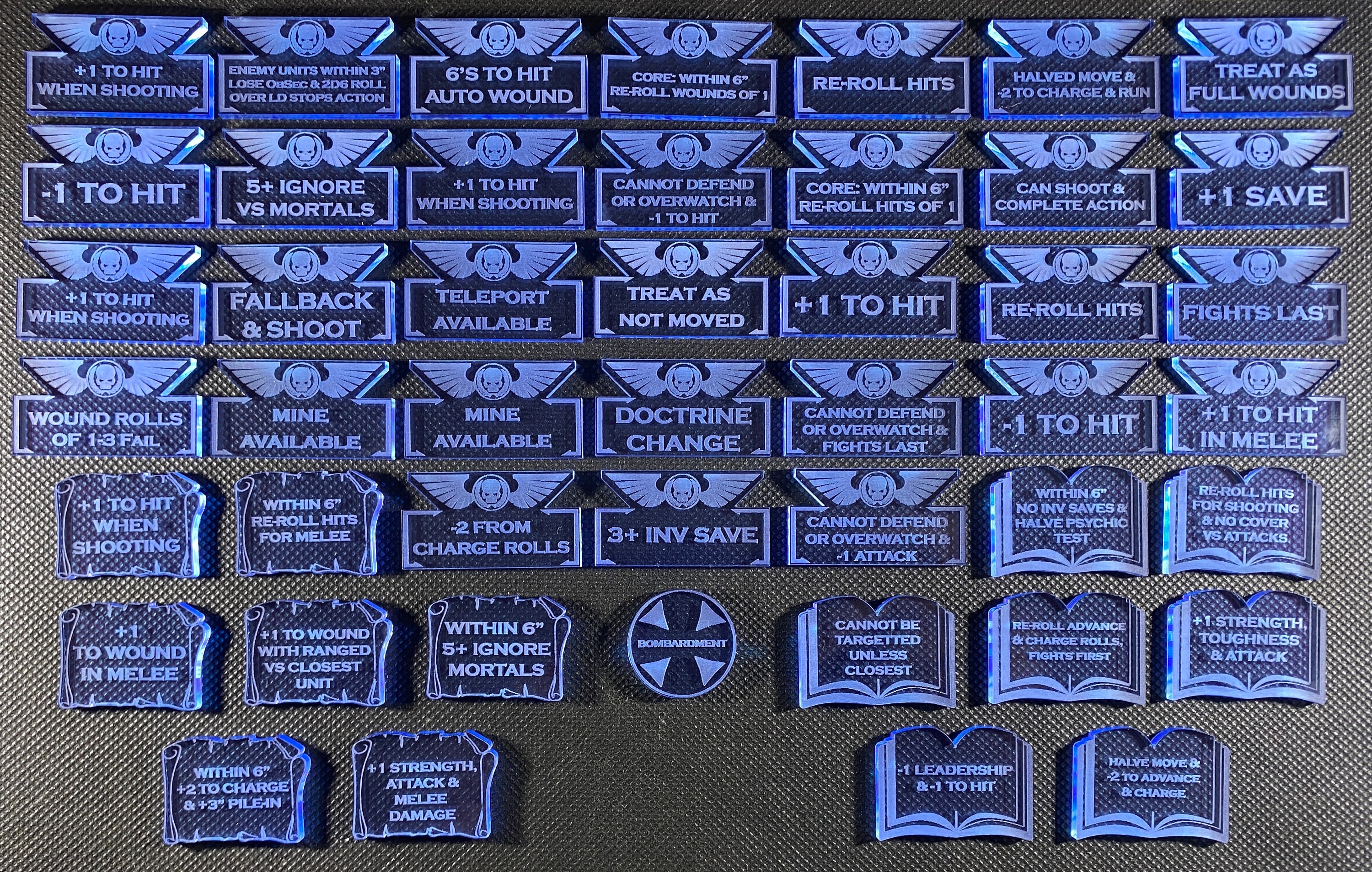 Space Marines Acrylic Gaming Tokens Warhammer 40k | Etsy