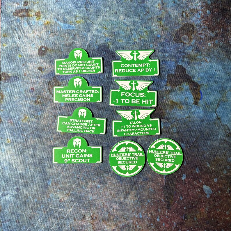 Dark Angelic Battle Brothers Codex - 10th Edition Token Set - Etsy
