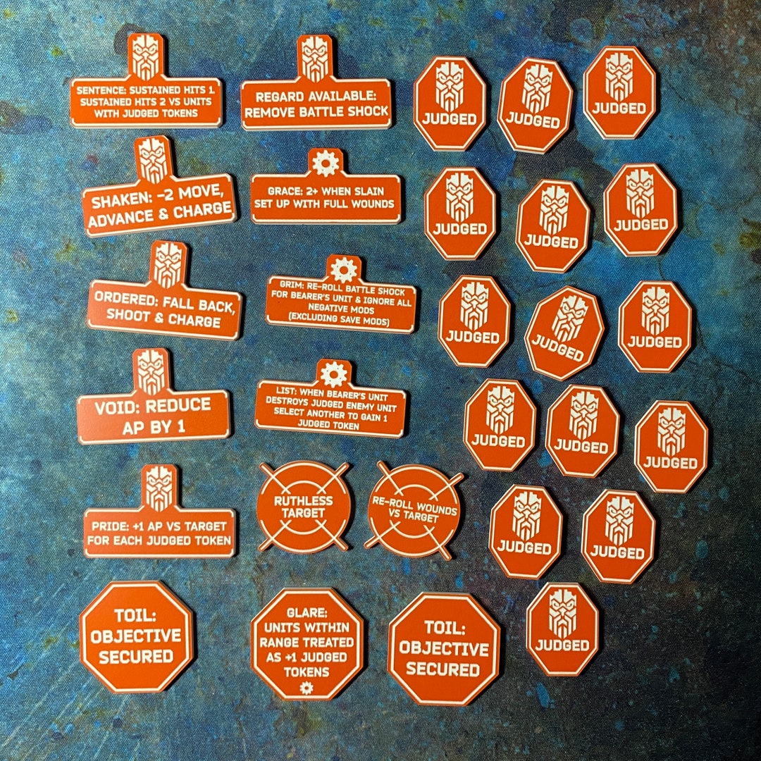 Dwarven Space Leagues 10th Edition 40k Token Set - Etsy