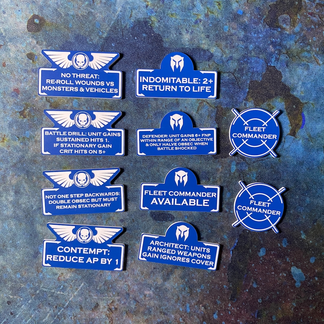 Battle Brothers - Anvil Detachment - 10th Edition 40k Token Set - Etsy