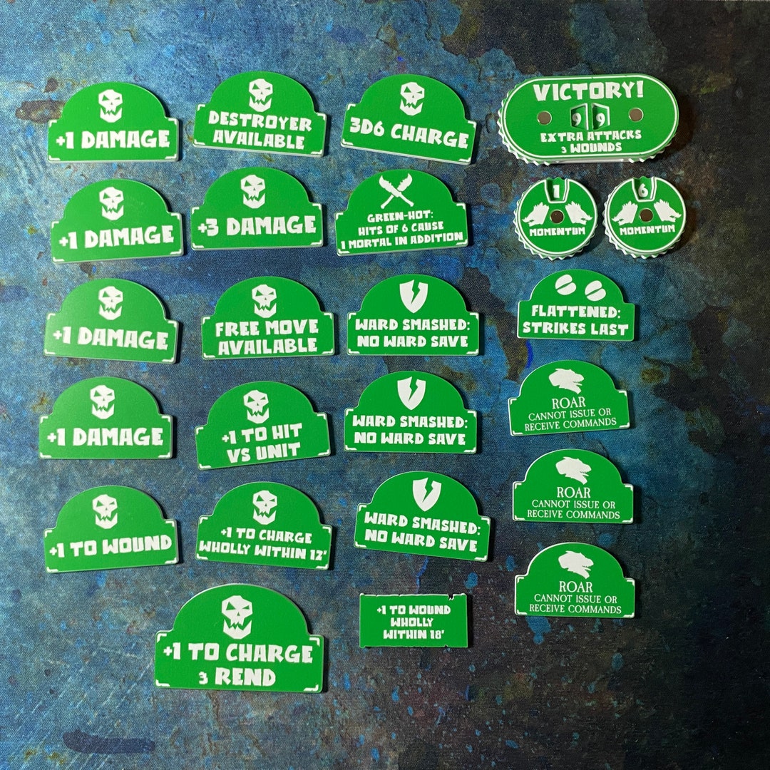 Steel Orcs Aos 3rd Edition Acrylic Gaming Tokens - Etsy UK