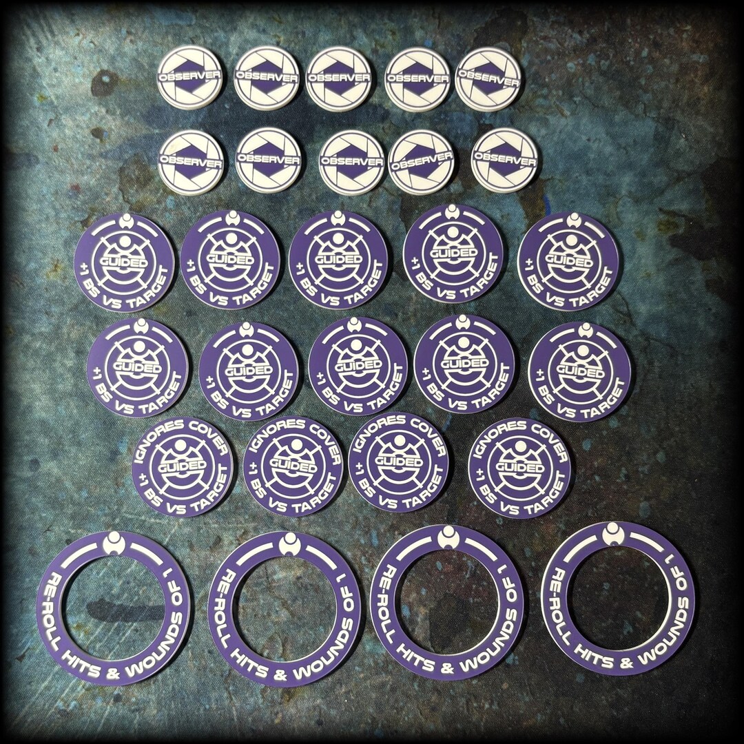 Greater Good - Guided & Observer Tokens - Acrylic Tokens 10th Edition ...