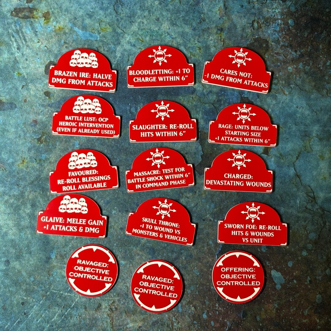 World Devourers 10th Edition 40k Token Set - Etsy