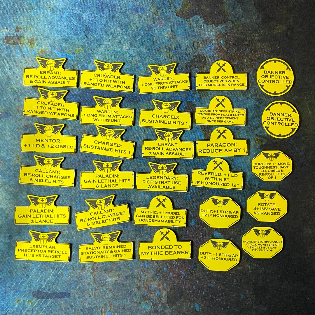 Loyalist Knights 10th Edition 40k Token Set - Etsy