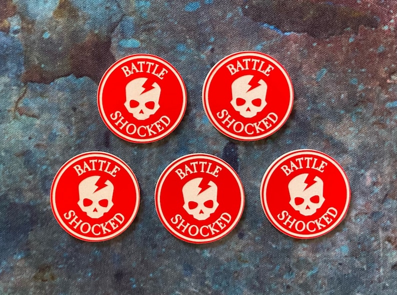 Battle Shock Acrylic Tokens 10th Edition 40k - Etsy UK