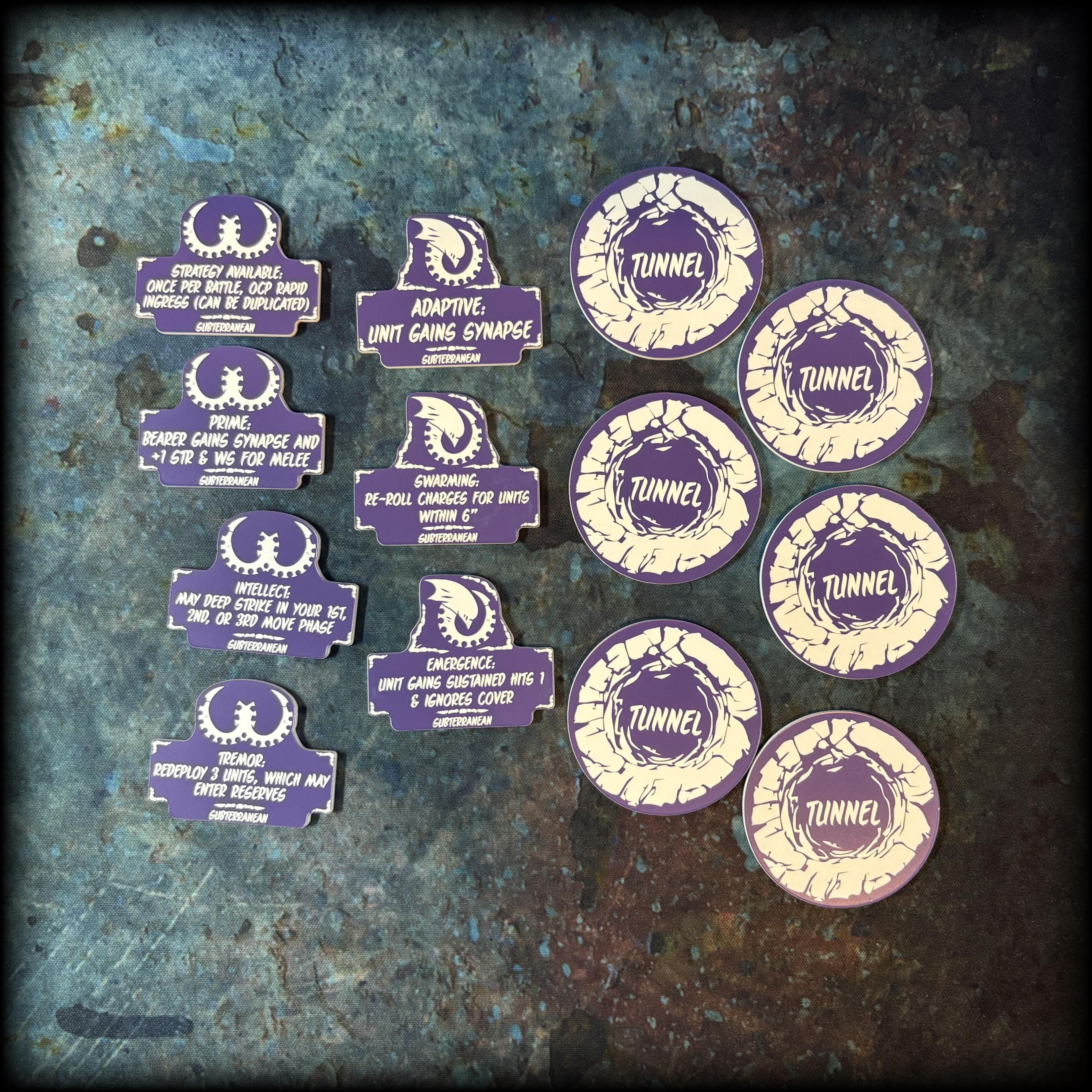 Wargaming Token Set – Sci Fi Tabletop Miniature Game Accessories ...