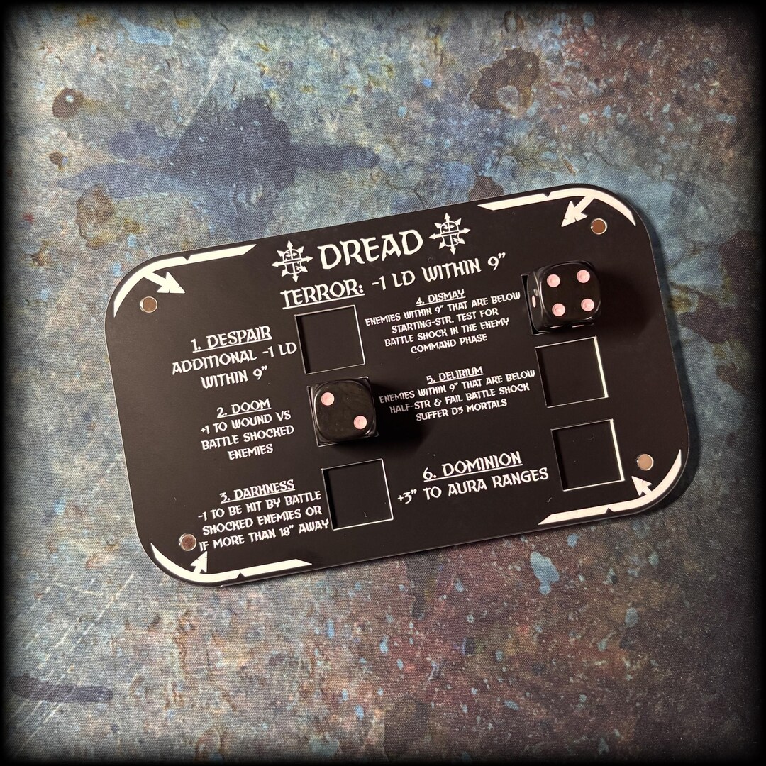 Wargaming Token Set – Sci Fi Tabletop Miniature Game Accessories ...