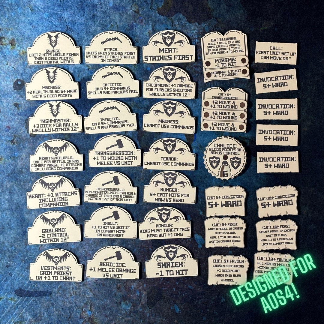 Cannibal Courts 4th Edition Token Set - Etsy