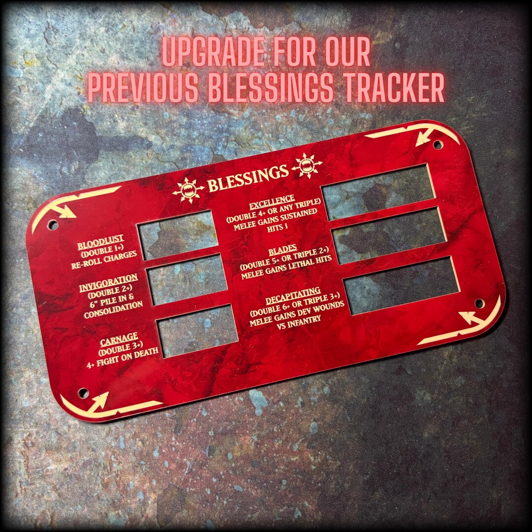 World Devourers - UPGRADE Magnetic Blessings Tracker - 10th Edition 40k ...