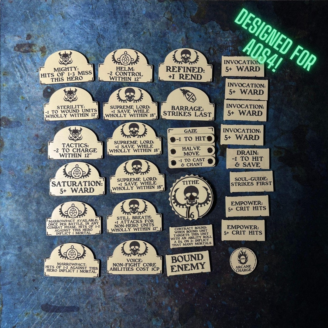 Bone Collectors 4th Edition Token Set - Etsy