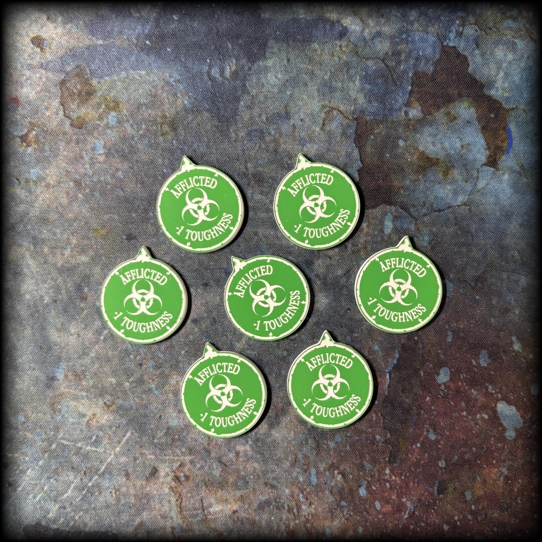 Plague Guard - Afflicted Tokens (pack of 7) - Etsy