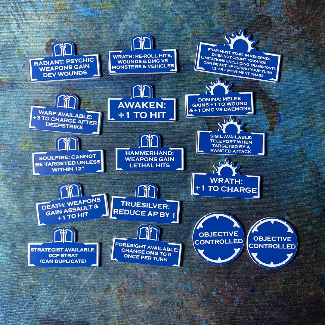 Steel Knights 10th Edition 40k Token Set - Etsy