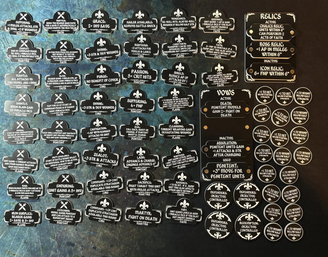 Devout Sisters 10th Edition 40k Token Set - Etsy